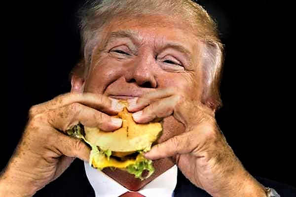 EFA News - European Food Agency - Trump eats an American sandwich
